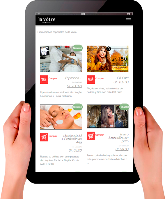 Diseño de paginas web de spas - Peluquería