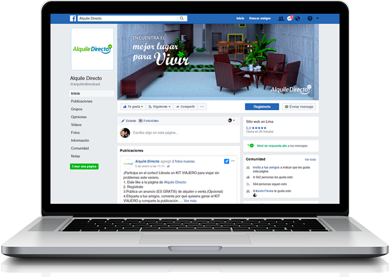 Estrategia Social Media Alquile Directo